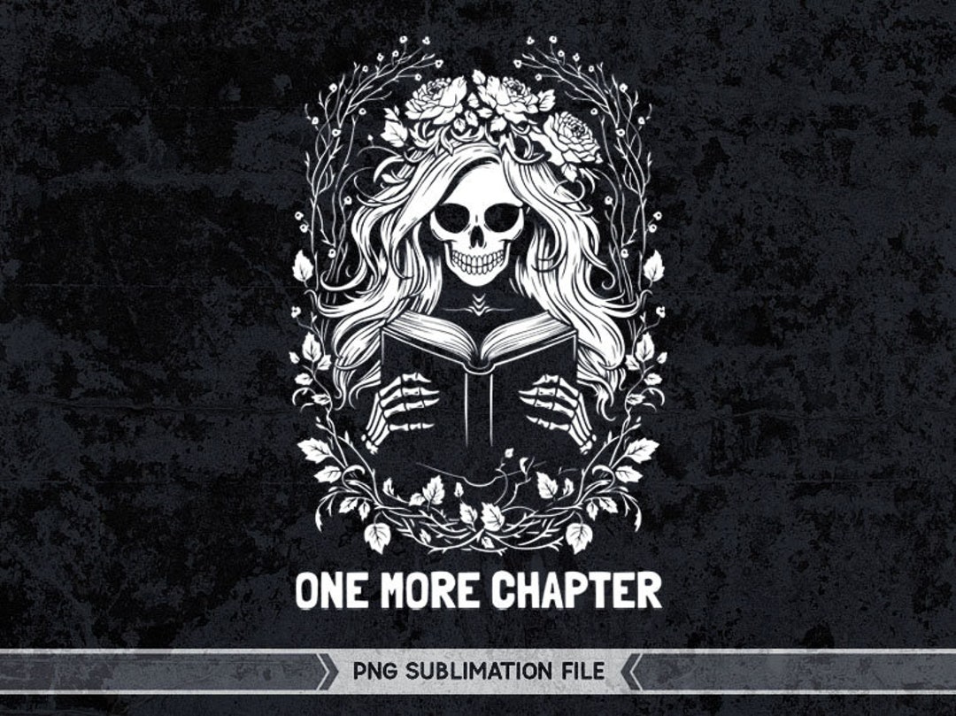 One More Chapter PNG, Reading Skeleton Png, Witch Skeleton Reading Png ...
