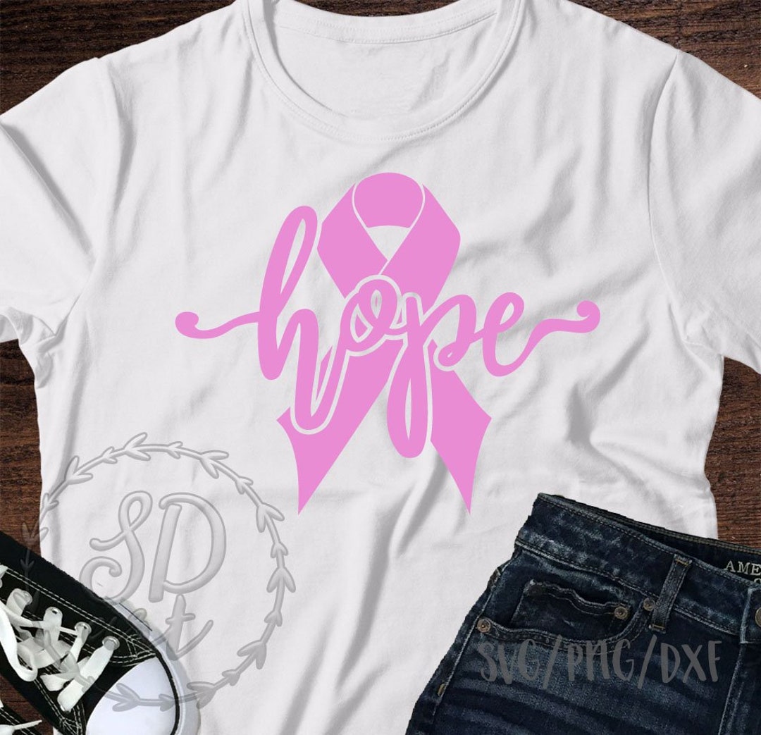 Hope Svg Pink Ribbon SVG Hope Svg File Pink Ribbon SVG Cancer Awareness ...