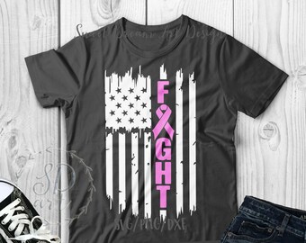 Tattered Cancer Ribbon Svg - Etsy