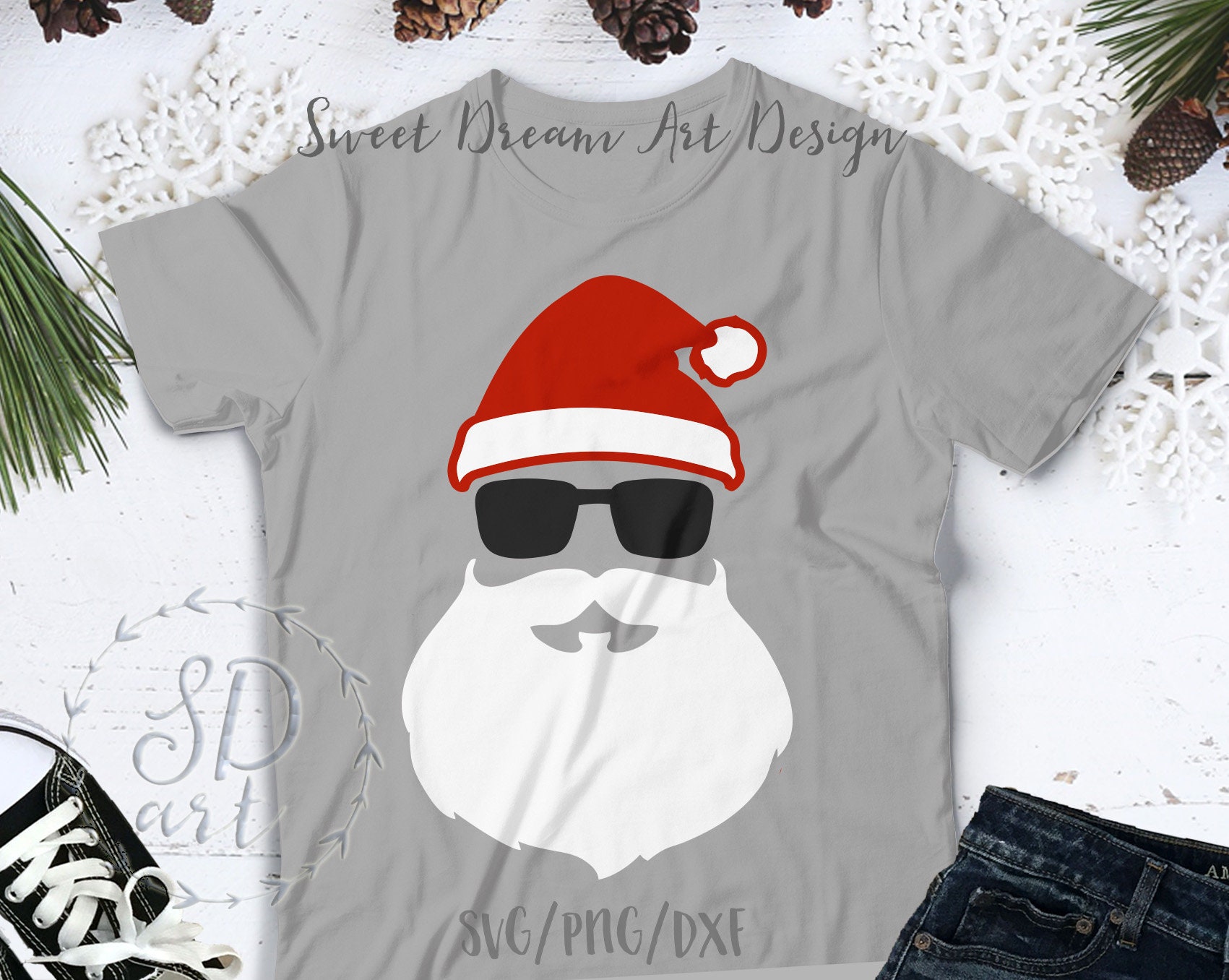 Funny Santa Svg Santa Face Svg Santa With Sunglasses Svg - Etsy New Zealand