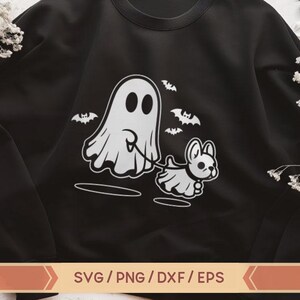 Ghost Walking Dog SVG, Ghost Dog Svg, Dog Ghost Svg, Halloween Ghost ...