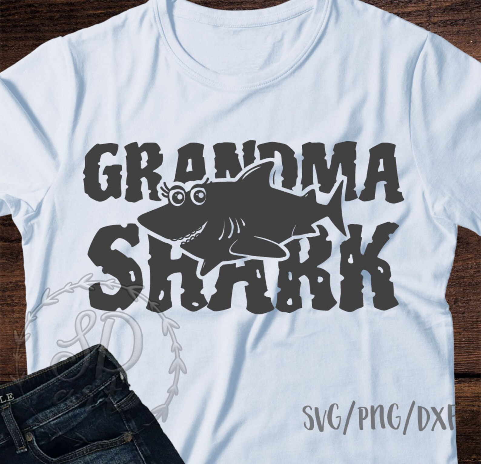 Grandma Shark SVG Grandma svg Grandma Shark svg fileFamily | Etsy