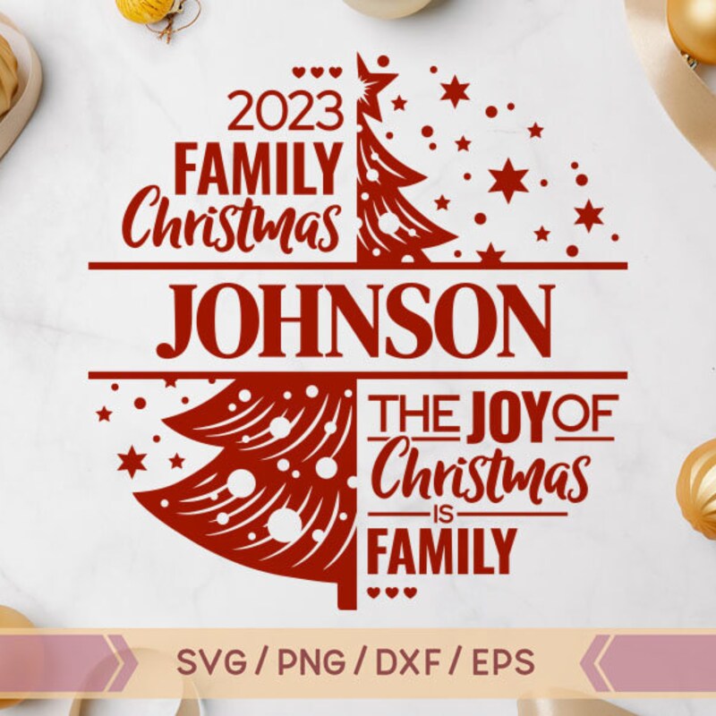 Family Christmas Svg - Etsy