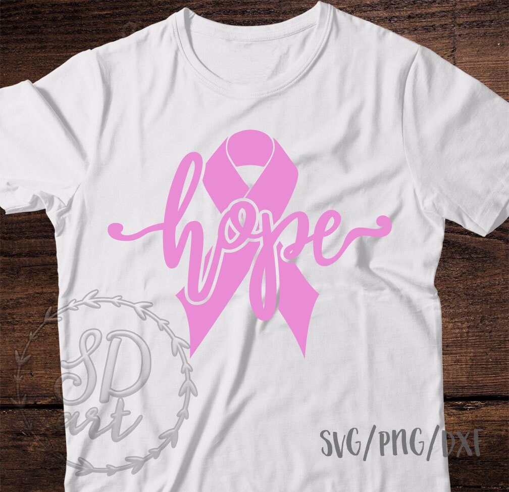 Hope Svg Pink Ribbon SVG Hope Svg File Pink Ribbon SVG Cancer | Etsy ...