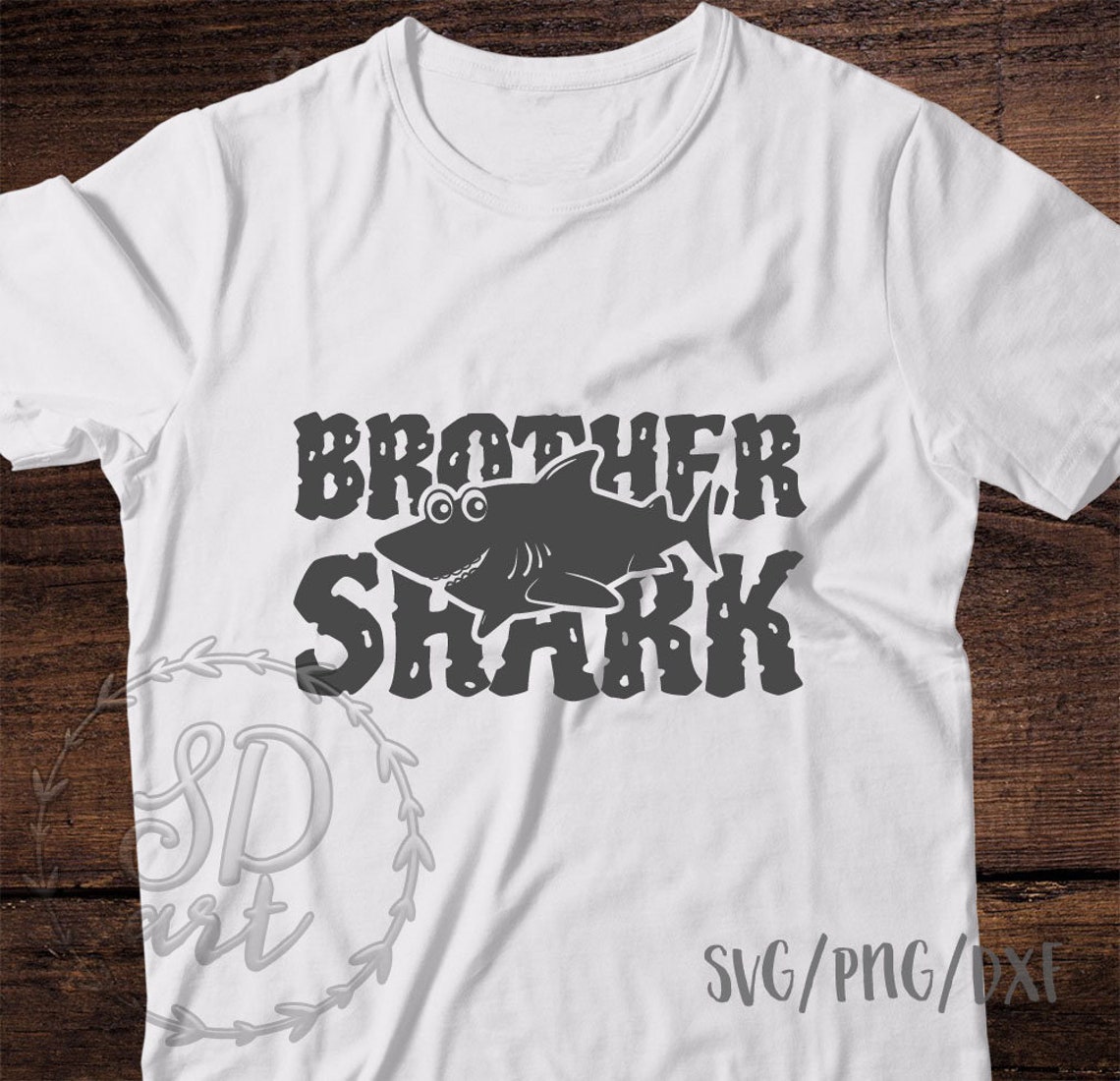 Brother Shark SVG Brother Shark Svg File Family Shark Svg - Etsy