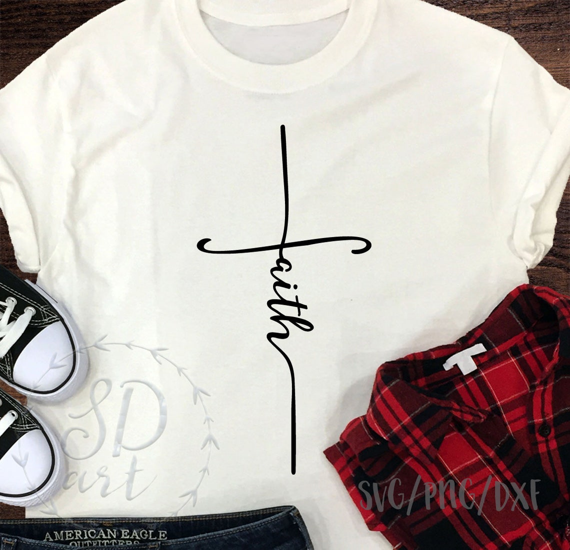 Faith Cross Svg, Faith Cross Svg Cut File, Faith Svg, Faith Svg File ...