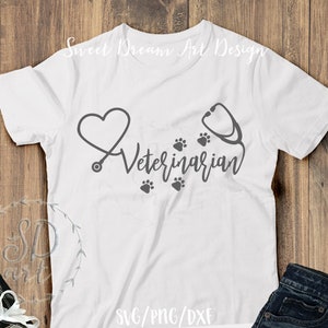 Veterinarian Heart Stethoscope SVG, Veterinarian Svg, Paw Svg, Pet Paw ...