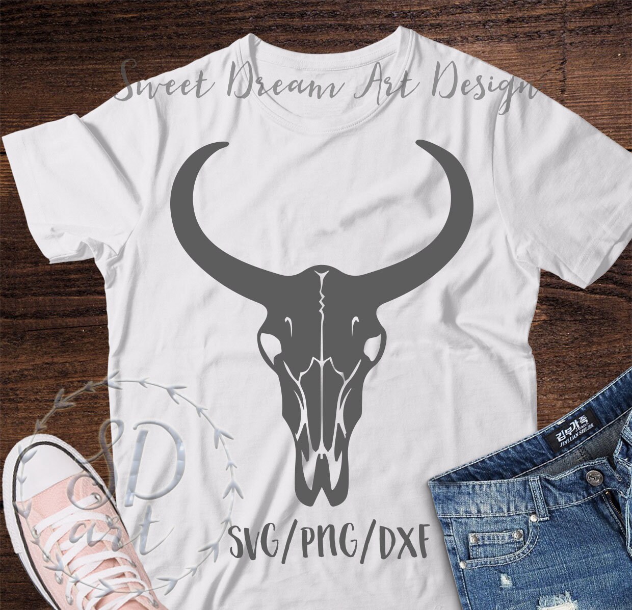 Bull Skull Svg Bull Skull Svg File Floral Skull Svg Cow - Etsy