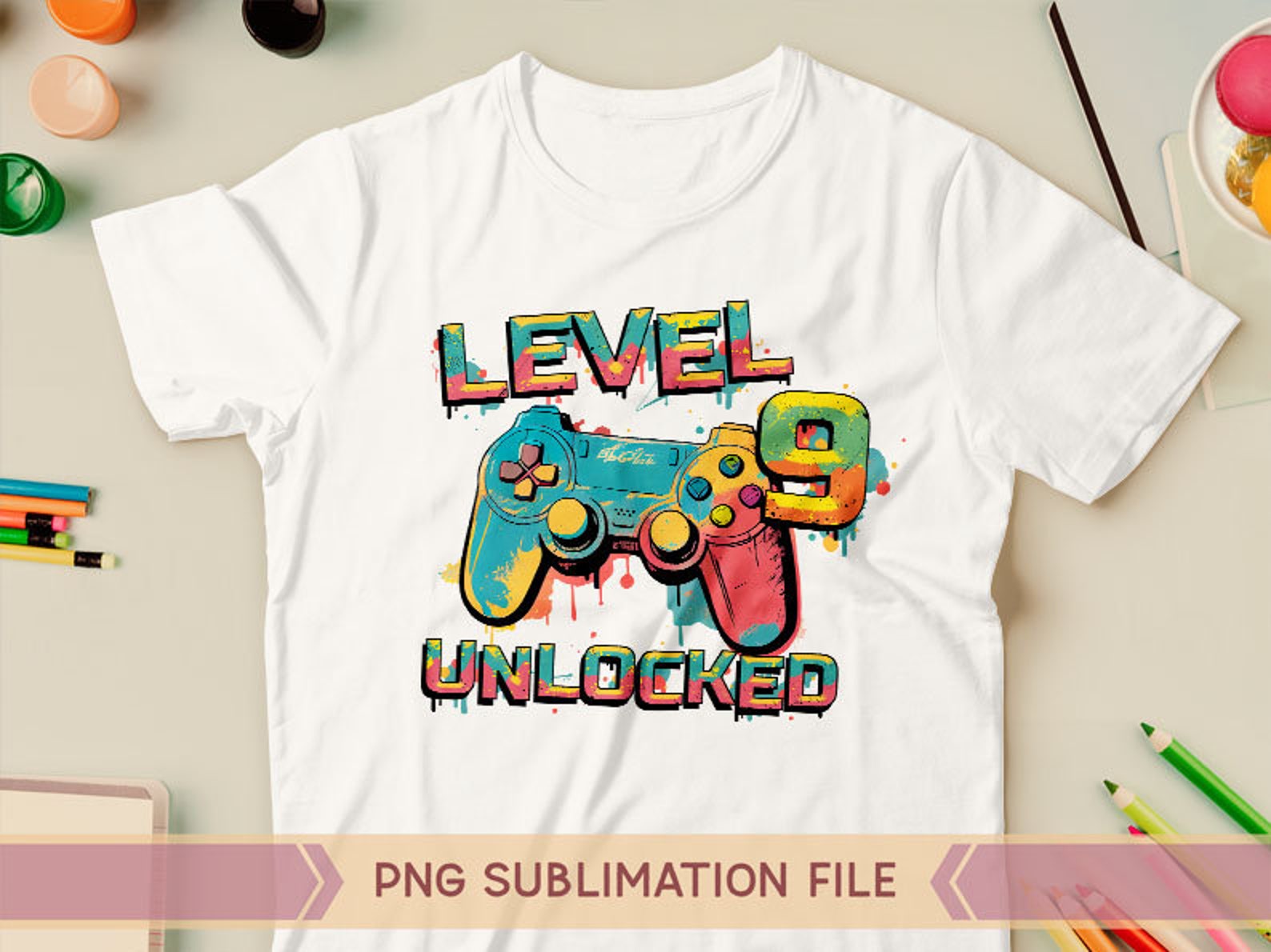 Level 9 Unlocked PNG, 9th Birthday Png, 9 Year Old Boy Png, Gamer PNG ...