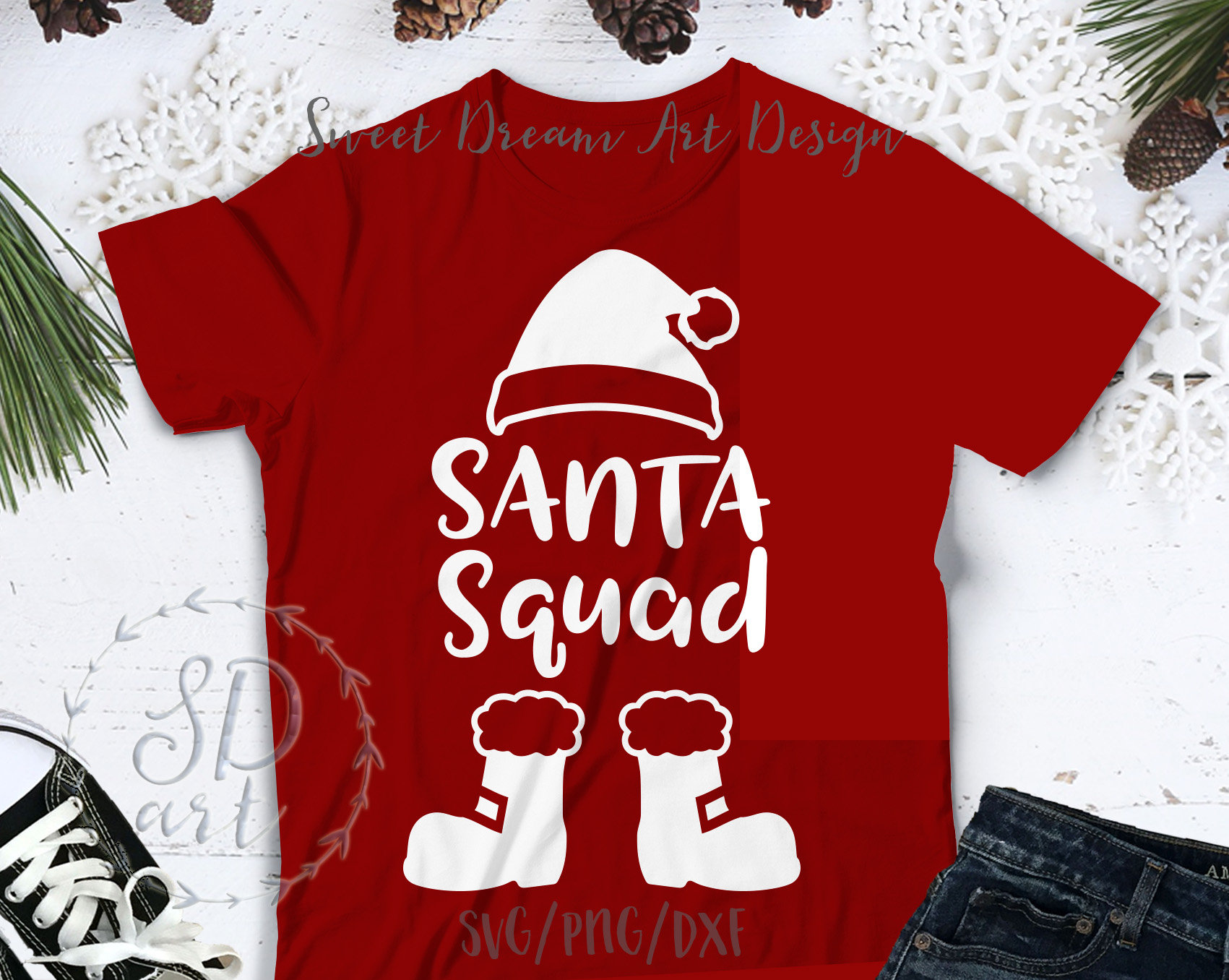 Santa Squad Svg Christmas Svg Santa Svg Santa Hat Svg | Etsy