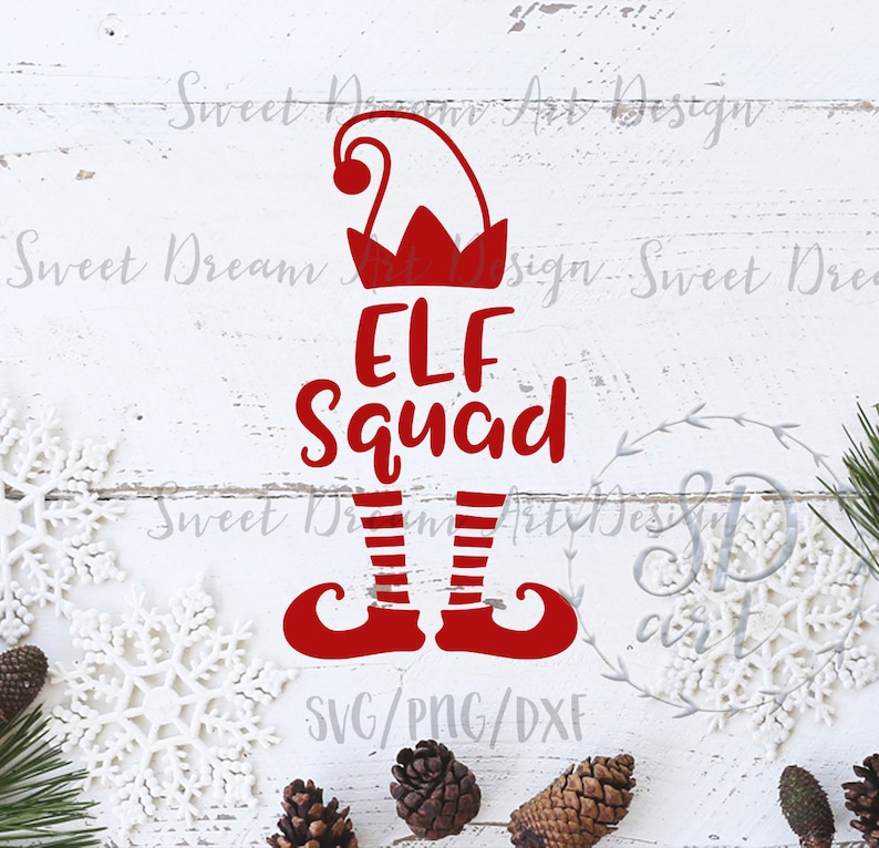 Elf Squad Svg Elf svg Funny Christmas Svg Funny Elf | Etsy