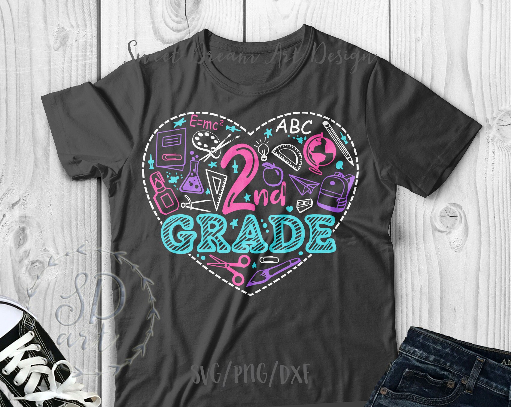 2nd Grade Svg 2nd Grade 2020 Svg Back to School Svg | Etsy
