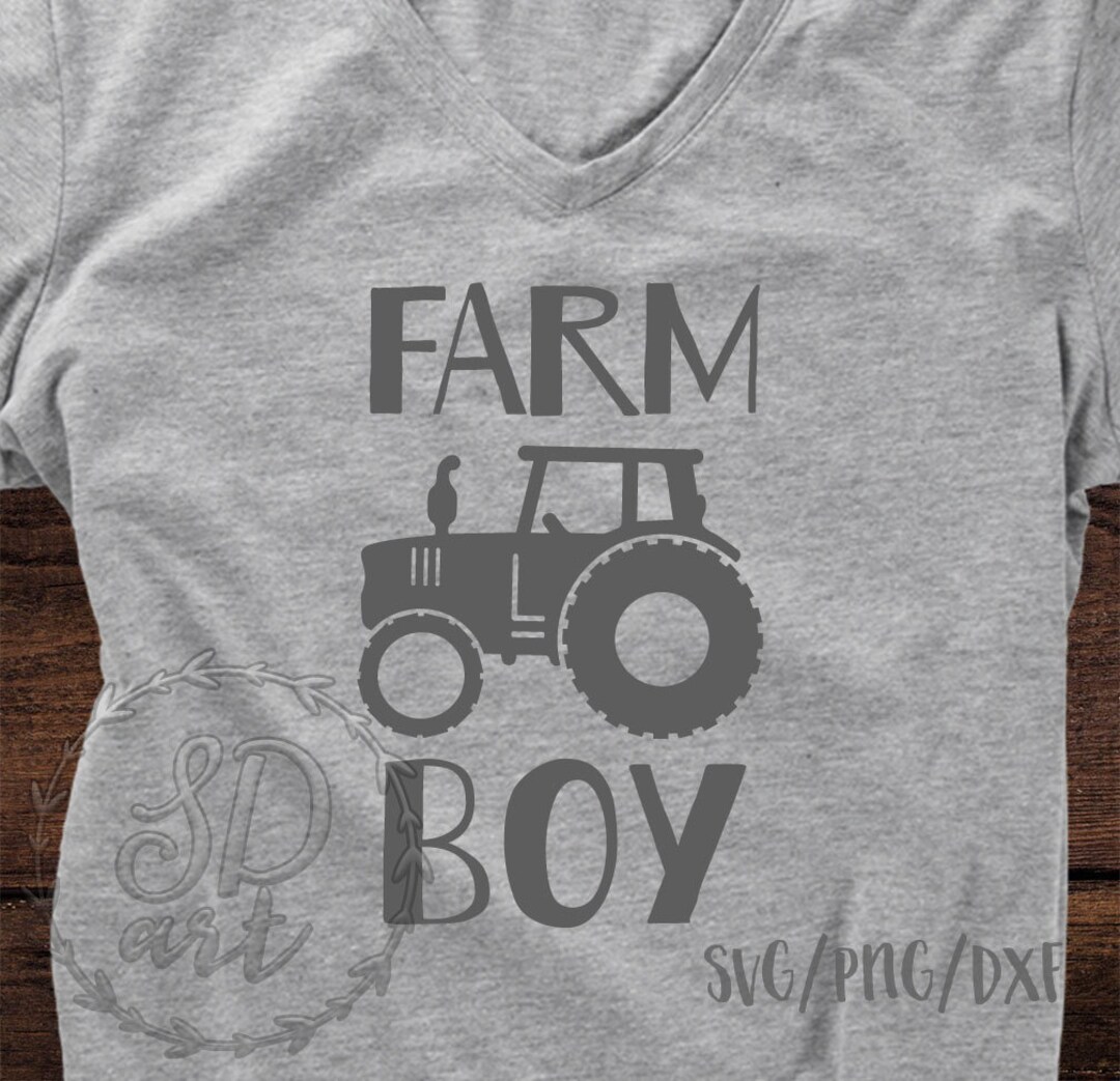 Farm Boy Svg Little Farmer Svg Farm SVG Tractor Svg File - Etsy