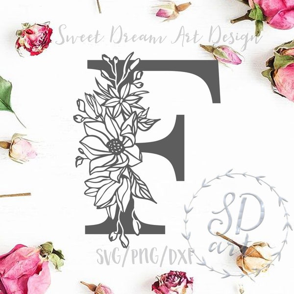 Monogram Letter F - Etsy
