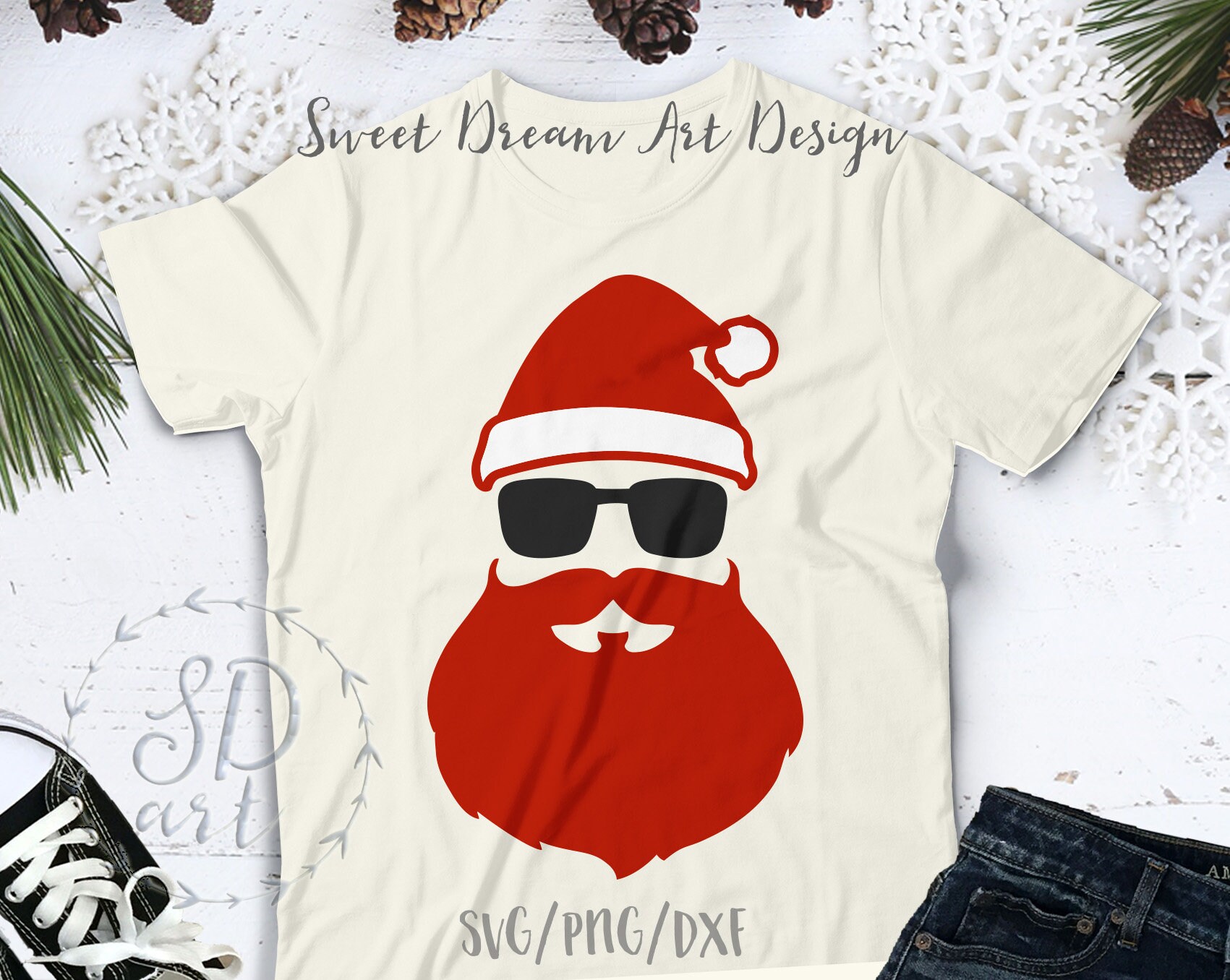Funny Santa Svg Santa Face Svg Santa With Sunglasses Svg - Etsy New Zealand