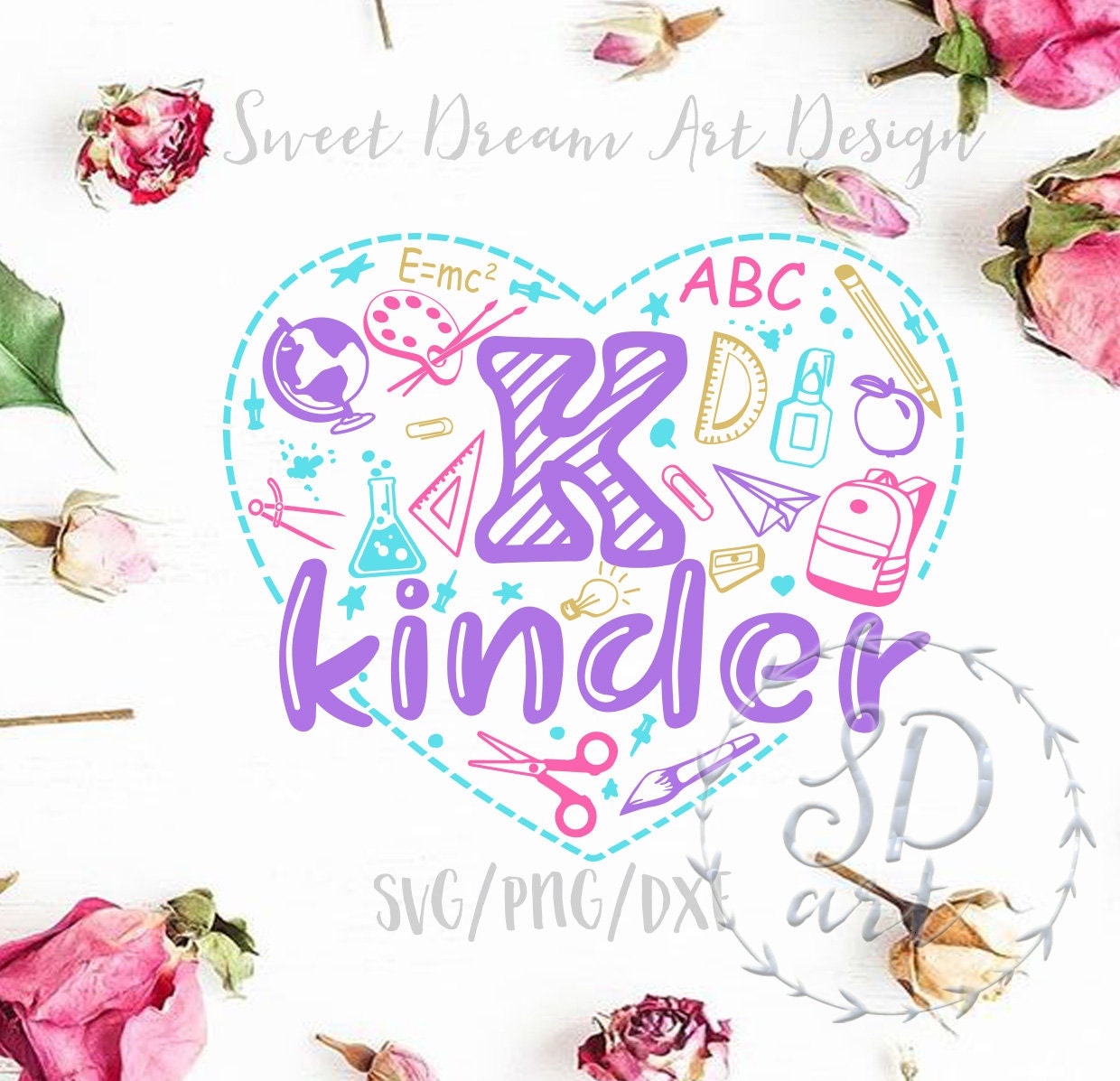 Kindergarten Svg K Kinder Svg Hello Kindergarten Svg First - Etsy