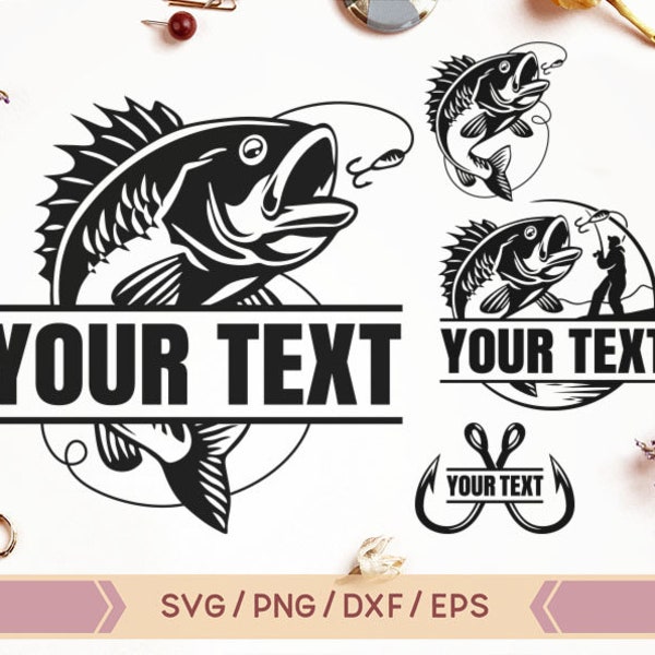 Catching Fish Svg - Etsy