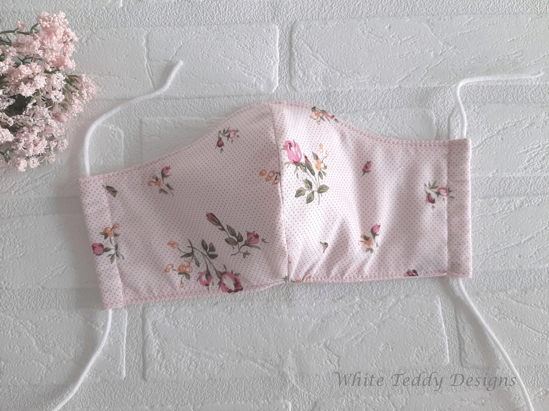 Mouthguard Fabric Mask 2 3 Layers Children Adults Roses - Etsy