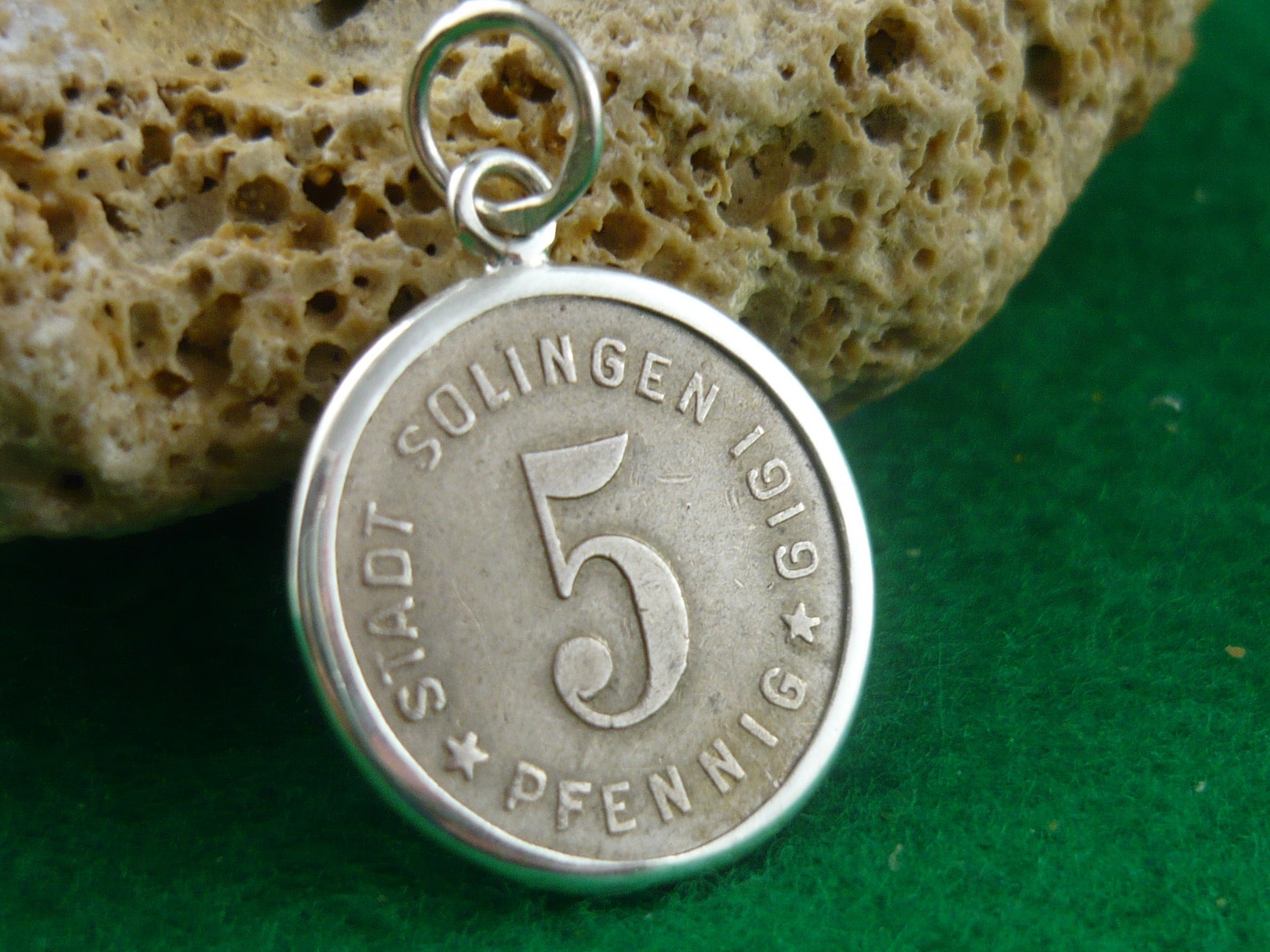 Pendant Coin of Germany Solingen 1919 Sterling Silver Gift | Etsy