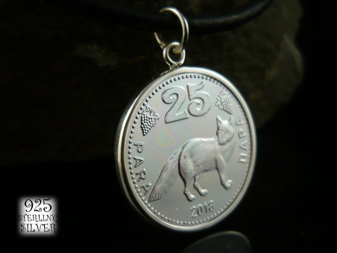 Moldova 2018 Coin Pendant Silver Ag 925 Aluminum Coin Leather Necklace ...