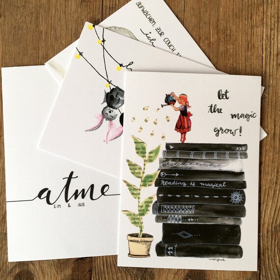 Postkartenset mit 5 Karten nach Wahl 20% günstiger | Etsy