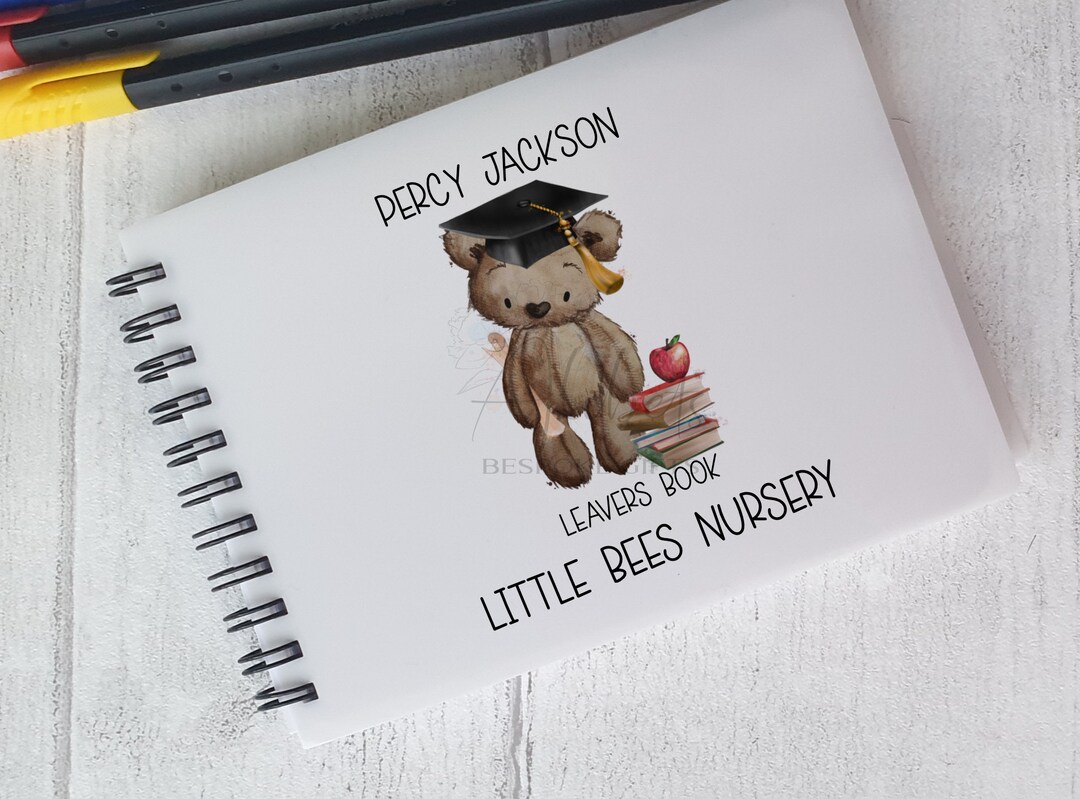 Leavers Book Autograph Book Graduation Bear Primary School - Etsy