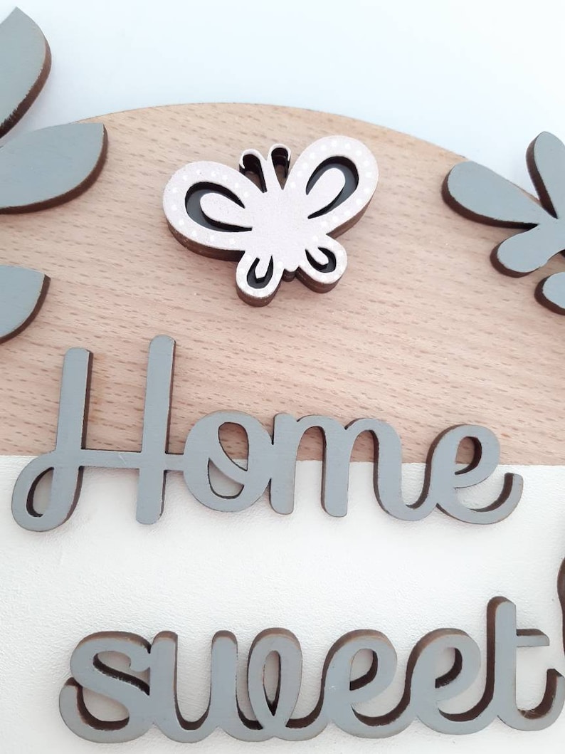 Home Sweet Home Plaque New Home Gift Wall Hanging Veneer - Etsy UK
