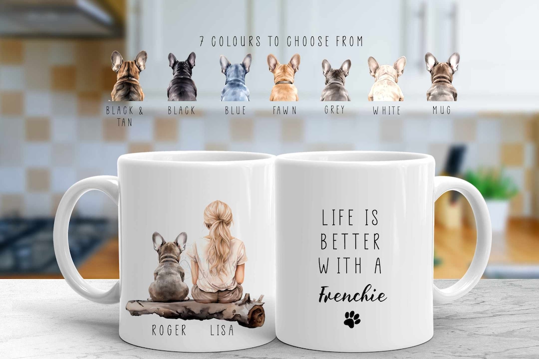 Personalised Frenchie Mug: Dog Lover Gift - Etsy UK