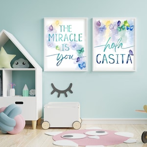 Digital PRINTABLE Encanto Wall Signs - Hola Casita / the Miracle is You ...