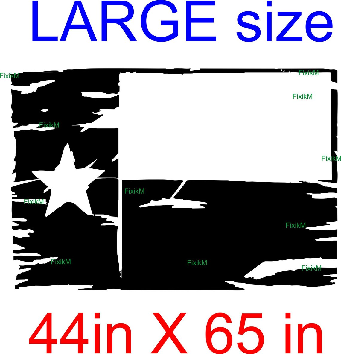 TEXAS Flag Decal LARGE Vinyl Sticker on Roof Hood Side Rear - Etsy