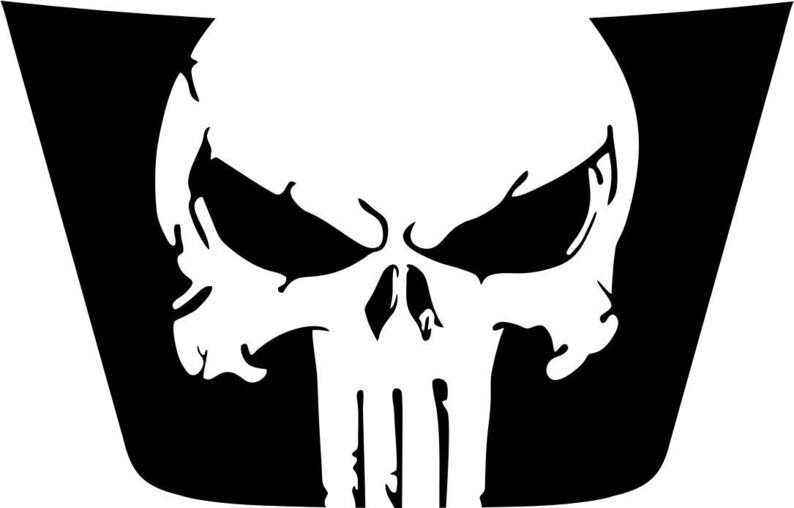 Punisher Skull Hood Graphic Decal for 2014 2015 2016 2017 2018 - Etsy