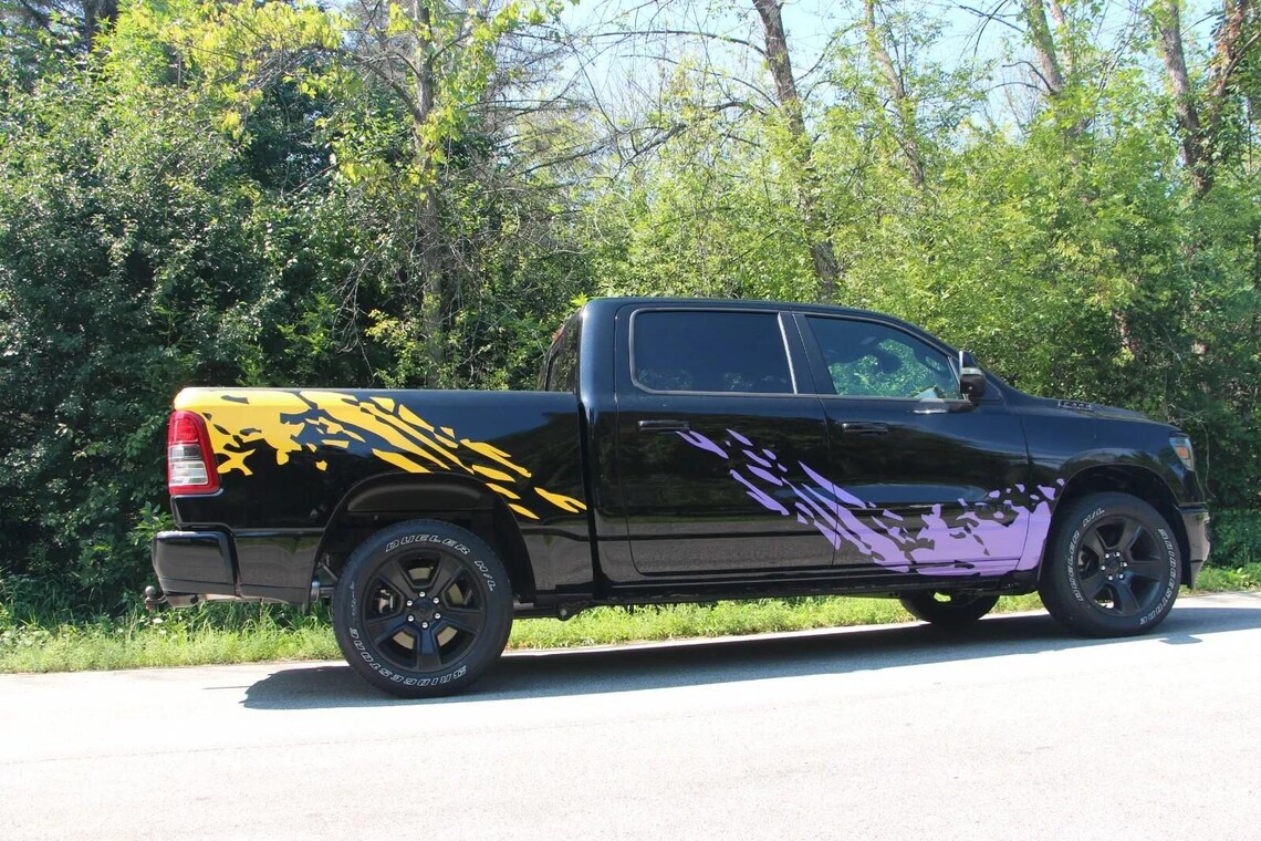 Mud Splash Decal for Car, Truck Side Doors Pair - Left and Right ...