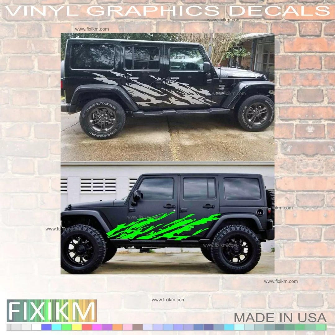 Set of 2 MUD SPLASH Graphics Decal for Trucks Cars Van Suv Trailer RV ...