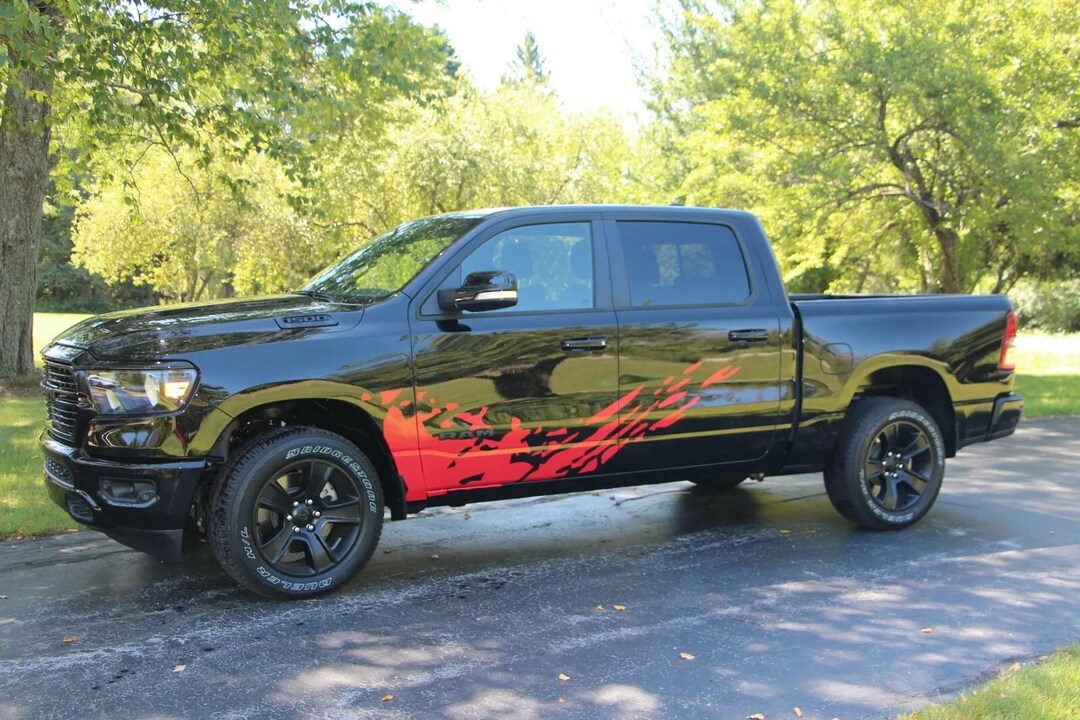 Mud Splash Decal for Dodge Ram 1500 2500 3500 Side Vinyl Graphics ...