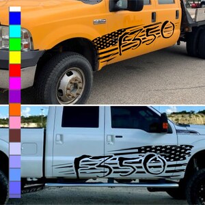 American Flag Graphics Decal Fit for Ford F350 Left and Right Any ...