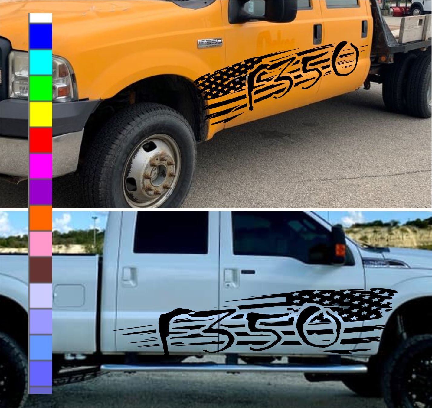 F350 Flag Decal - Etsy