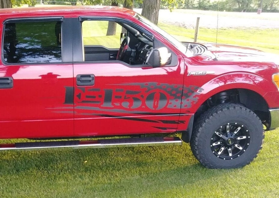 American Flag Graphics Vinyl Decal for Ford F-150 F150 Left | Etsy