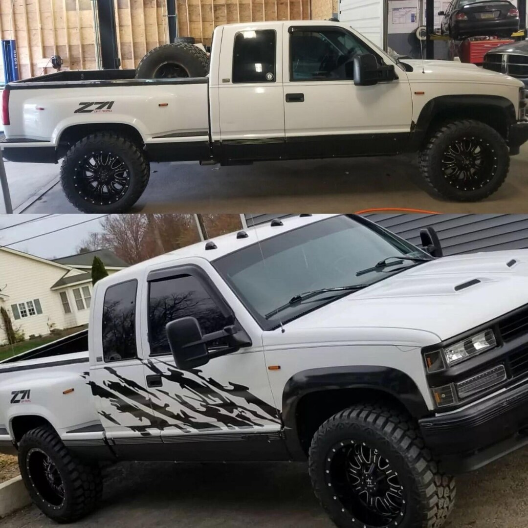 Set of 2 Left and Right Large Side Graphics Decal for Truck Cars Suv ...