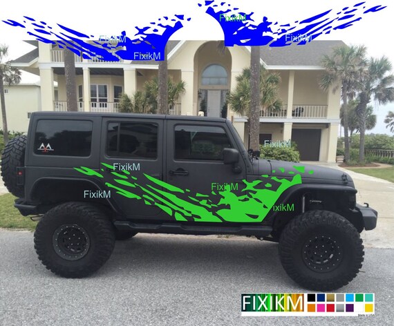 UNIVERSAL Size Mud Splash Side Graphics Vinyl Decal Stickers - Etsy