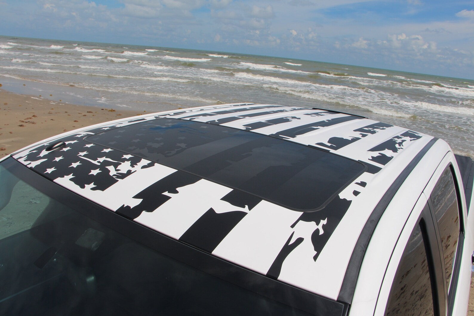 LARGE Size Vinyl Sticker Decal AMERICAN FLAG Fitl for Roof - Etsy