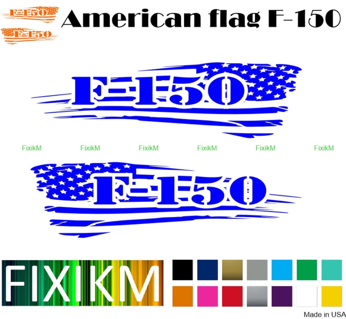 Large American Flag Graphics Vinyl Decal for Ford F-150 F150 - Etsy
