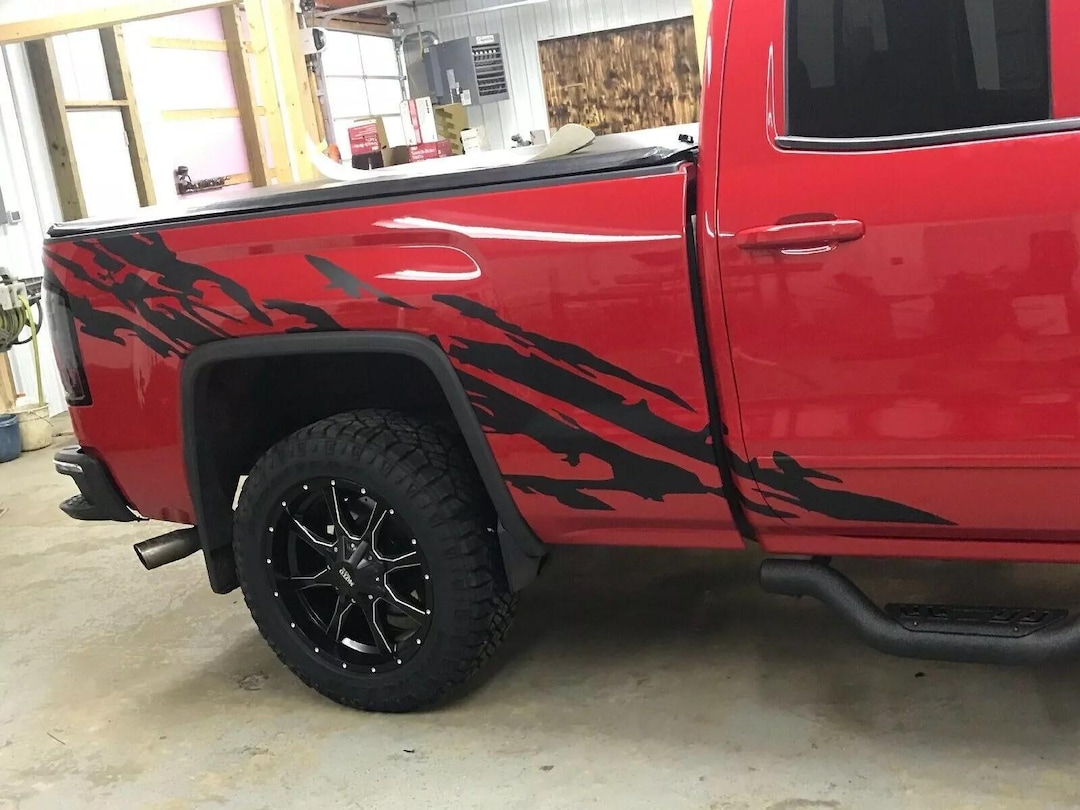 Off-road Truck Side Graphics Decals MUD SPLASH on Rear Bed or Doors ...