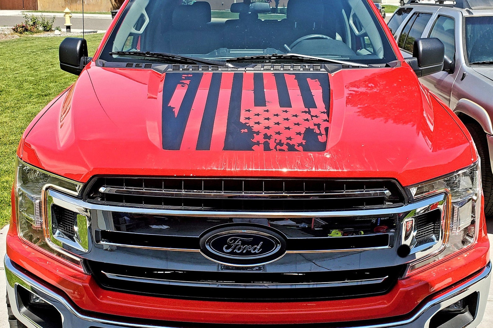 American Flag Hood Sticker Decal USA Fit for Ford F150 F-150 - Etsy