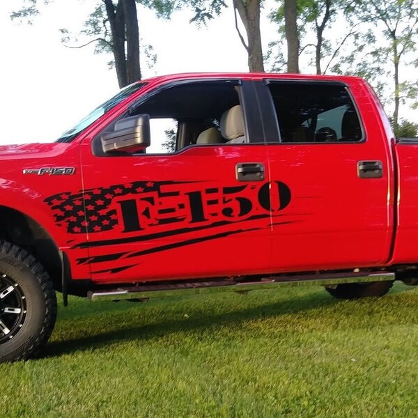 F 150 Flag Decal - Etsy