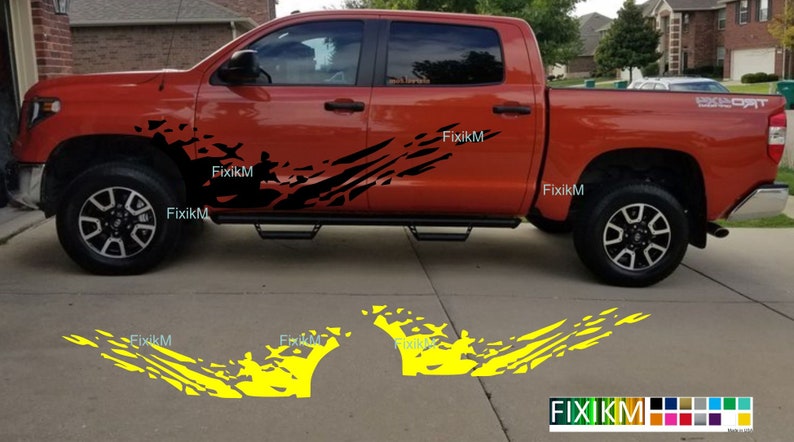 UNIVERSAL Size Mud Splash Side Graphics Vinyl Decal Stickers - Etsy