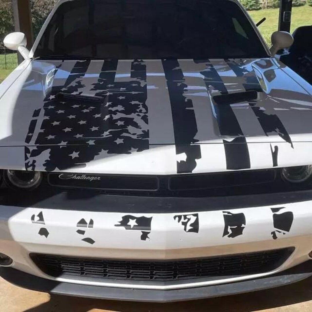 MADE in USA Hood Decal AMERICAN Flag Wrap - Etsy
