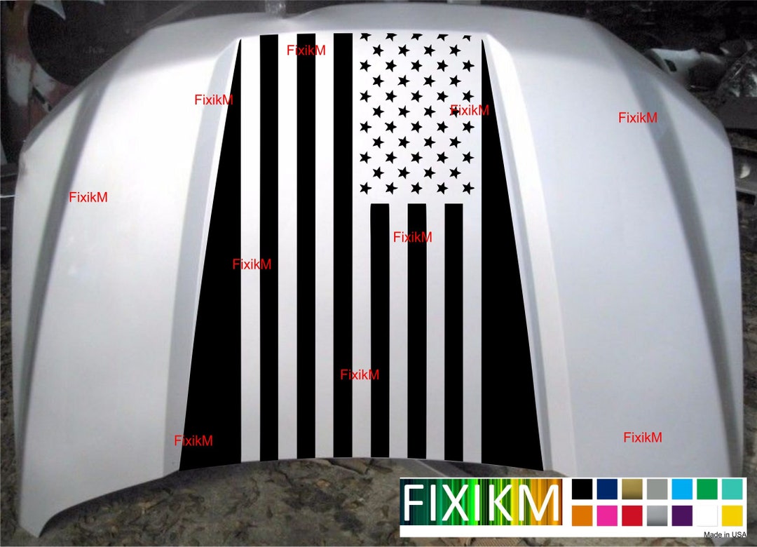 American Flag Graphics Hood Decal for FORD F-150 2015, 2016, 2017, 2018 ...