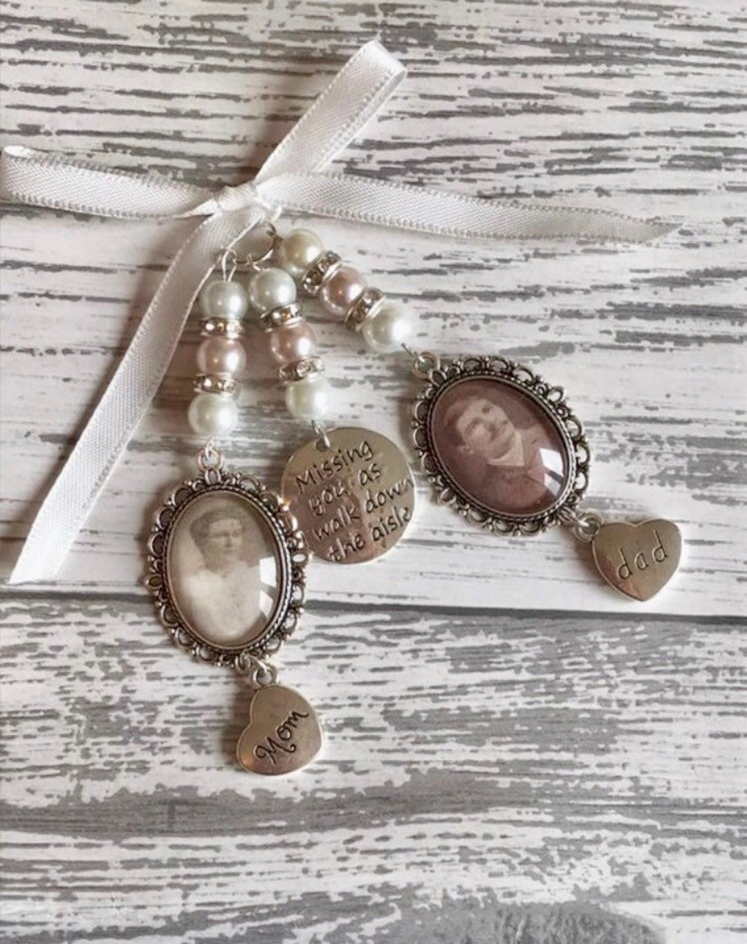 Double Photo Bouquet Charm/ Double Photo Charm for - Etsy UK