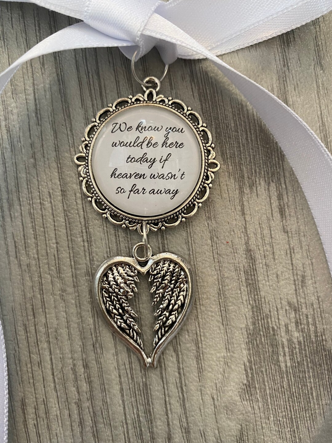 Wedding Memorial Bouquet Charm Family Memorial Bouquet Charm - Etsy