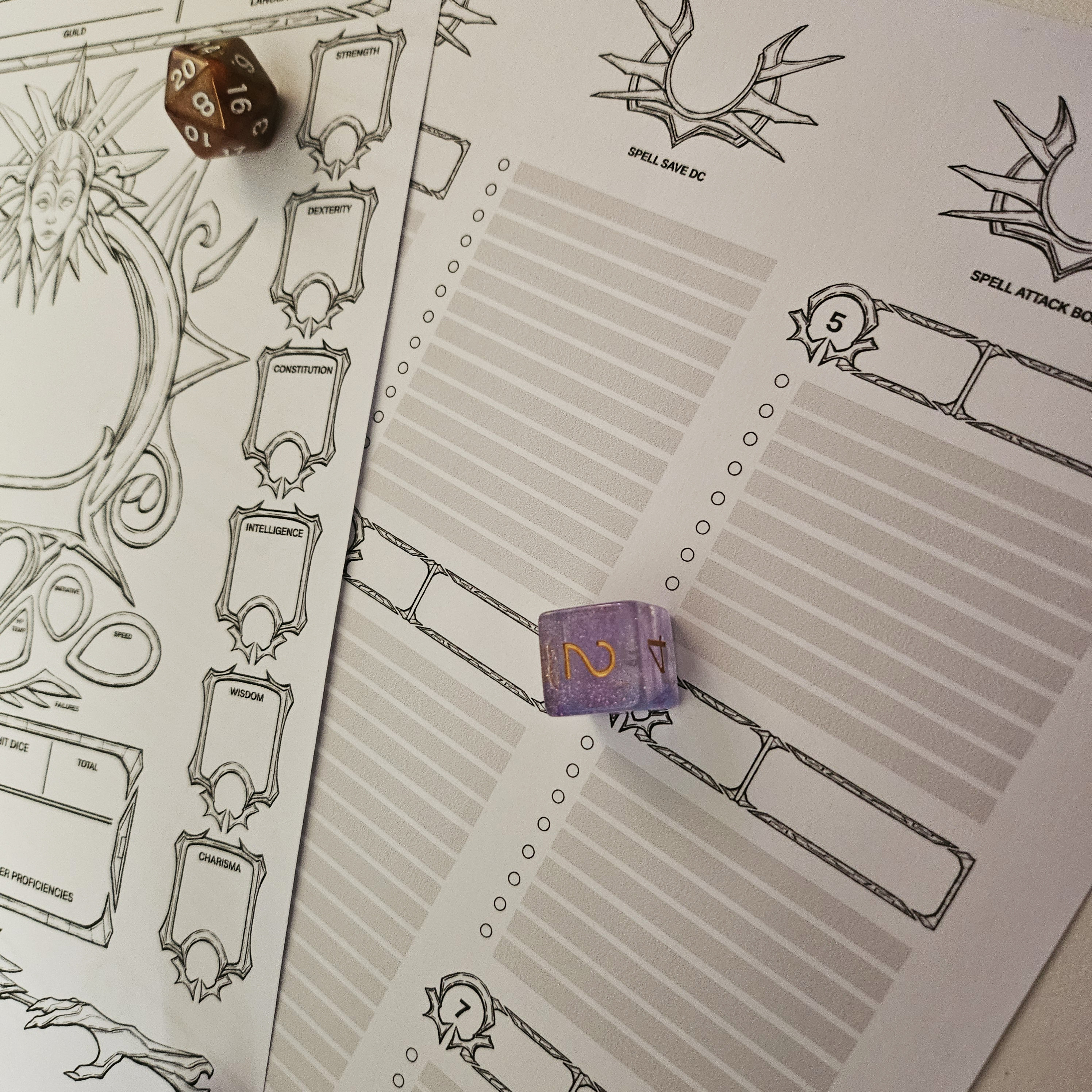 Character Sheet (sigil Inspired) - Dnd 5e - Etsy